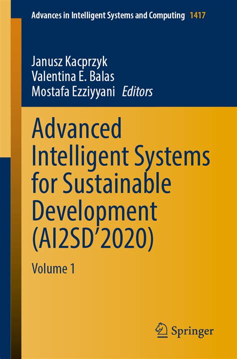 International Conference On Advanced Intelligent Systems For Sustainable Development