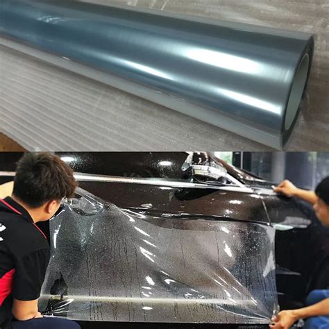 Ppf 광택 투명 비닐 필름 오토바이 자전거 스쿠터 코뿔소 피부 보호 필름 자동차 페인트 보호 필름 3 레이어