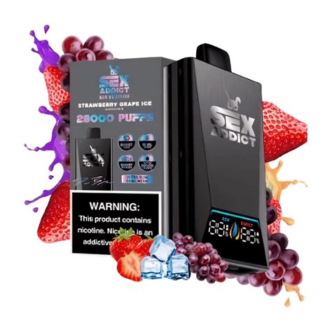 Pod Descartável Sex Addict S280 Strawberry Grape Ice Tabacaria Arahat e Presentes