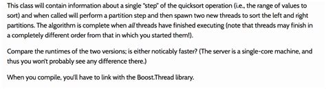 Solved C Multithread Version Of Quicksort Code