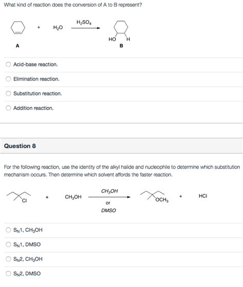 Solved What Kind Of Reaction Does The Conversion Of A To B