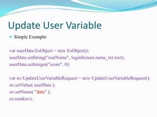 User Variable And Room Variable PPTX