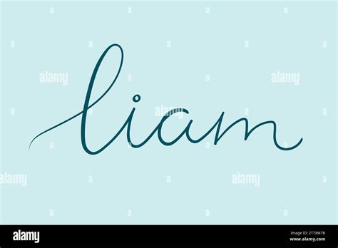 Liam Name Design Stock Vector Images Alamy