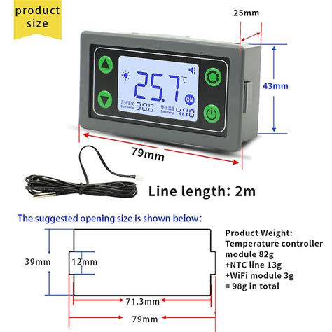 Digital Lcd Display Intelligent Thermostat Cellphone App Remotely