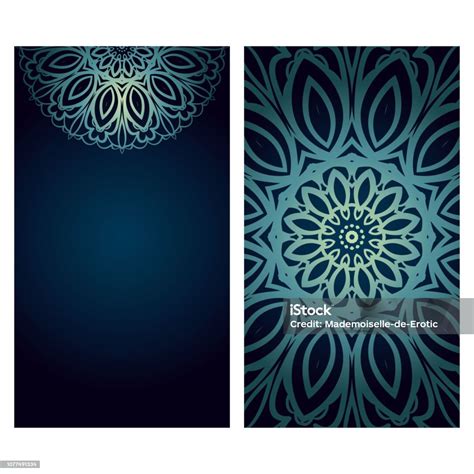 꽃 배너입니다 민족 만다라 장식입니다 벡터 일러스트입니다 색칠 인사말 카드 초대장 인쇄 기념일에 대한 스톡 벡터 아트 및 기타 이미지 Istock