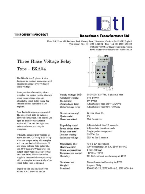 Boardman Uv Relay Pdf Relay Equipment