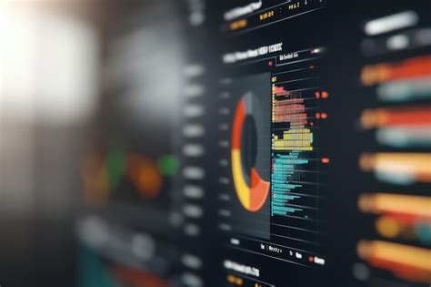 Exploring The Future Of Analytics A Closeup On An Aipowered Data Dashboard Interface Premium