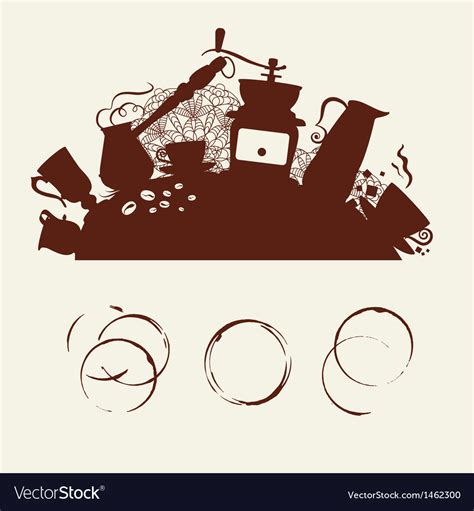 Coffee Abstraction Royalty Free Vector Image Vectorstock