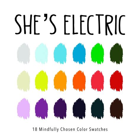 She S Electric Procreate Palette Etsy