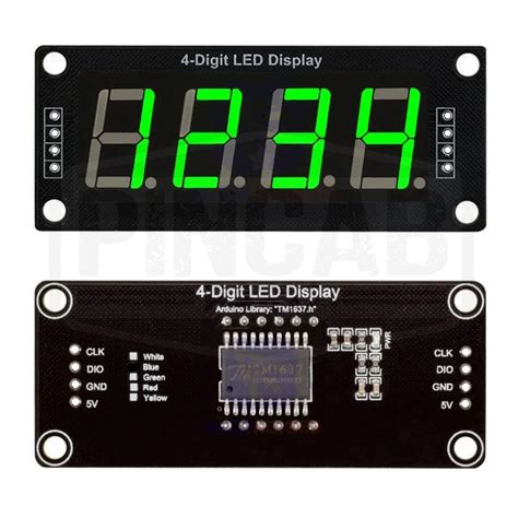 Afficheur Numérique Led 4 Chiffres Jaune