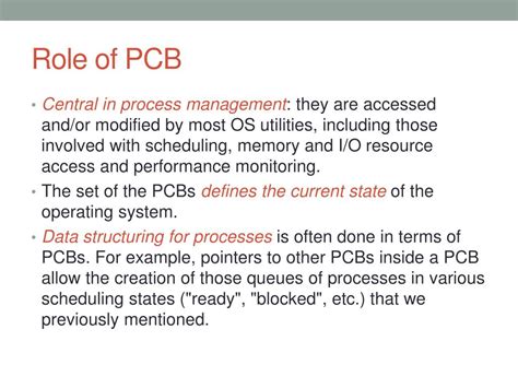 PPT PROCESS Control BLOCK PROCESS SCHEDULING PowerPoint Presentation ID