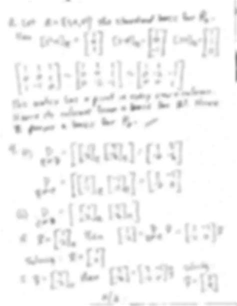 Linear Algebra Old Exam Solved Math 203 Exams Linear Algebra