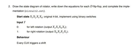 Solved 2 Draw The State Diagram Of Rotator Write Down The
