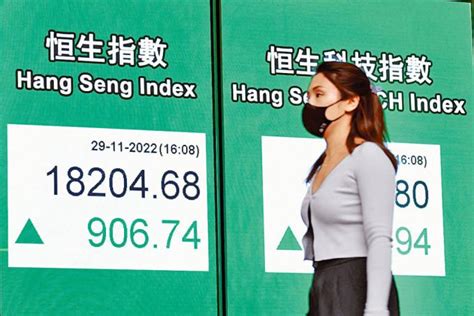 憧憬內地防疫鬆綁 恒指906點成交增 多倫多 加拿大中文新聞網 加拿大星島日報 Canada Chinese News