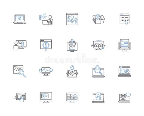 Coalition Line Icons Collection Alliance Unity Collaboration Partnership Coalition