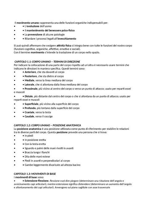 Piani E Assi Anatomici Docsity