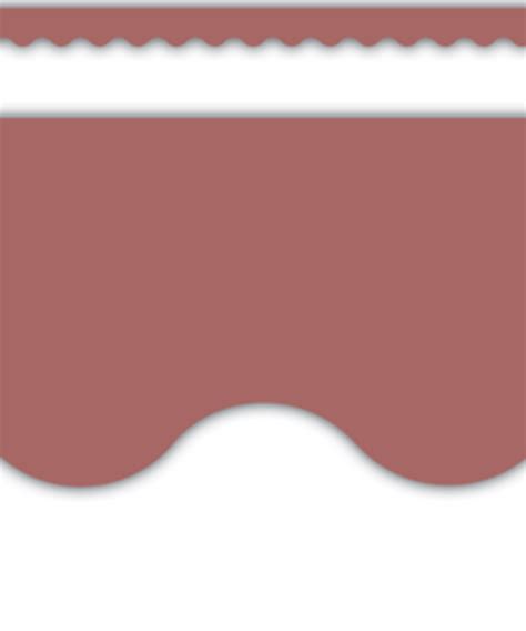 Deep Rose Scalloped Border Inspiring Babe Minds To Learn