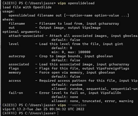 Try Pyvips Openslideload Get Error No Such Operation Openslideload