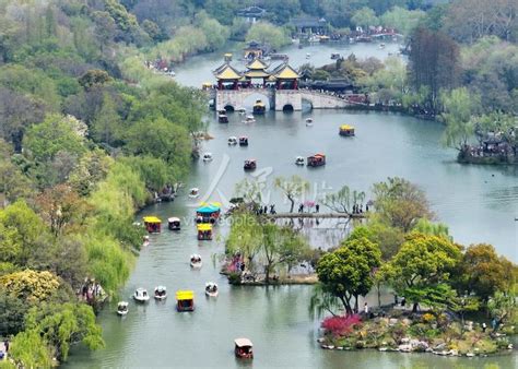 江苏扬州瘦西湖春色美景醉游人 人民图片网