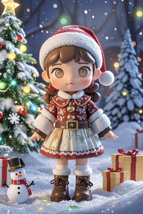 圣诞女孩免费ai文生图3d艺术ai出图素材红动中国 圣诞女孩免费ai文生图3d艺术ai出图素材红动中国
