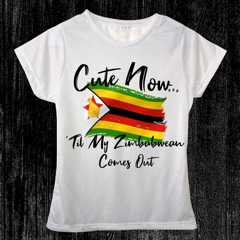 Ladies Zimbabwe T Shirt Cute Now Til My Etsy