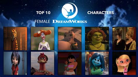 My Top 10 Favourite Female Dreamworks Characters By