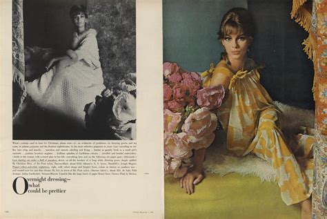 Overnight Dressingwhat Could Be Prettier Vogue November 1 1963