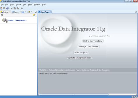 Veysi Gunays Oracle Blog Odi11g Creating And Connecting To Odi Work Repository