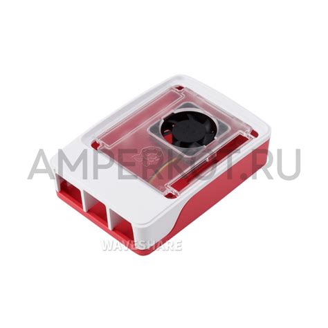Купить Официальный корпус для Raspberry Pi 5 с вентилятором пластик