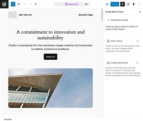 Create Block Theme Wordpress Plugin