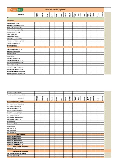 Formulário De Inventário Atualizado Pdf