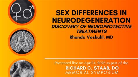 Sex Differences In Neurodegeneration Discovery Of Neuroprotective Treatments Youtube