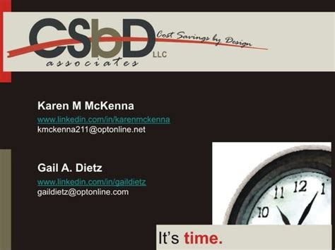 Csbd Presentation Ppt