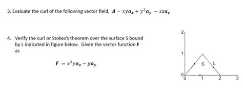 Solved 3 Evaluate The Curl Of The Following Vector Field