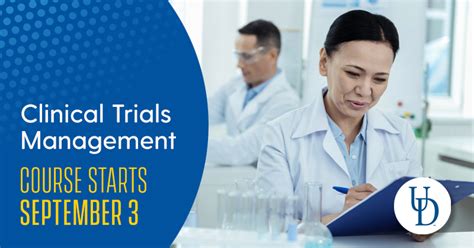 UD PCS Clinical Trials Management Online Class Starts Sept 3