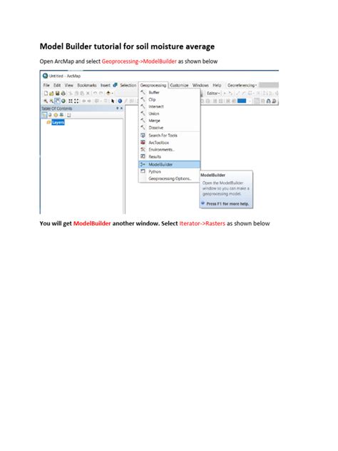 Model Builder Tutorial Using Arcgis For Averaging Pdf Computing