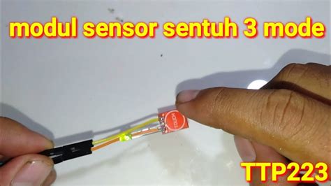 modul sensor sentuh ttp223 youtube