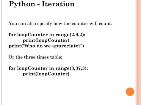 Ppt Python Iteration Powerpoint Presentation Free Download Id2830613