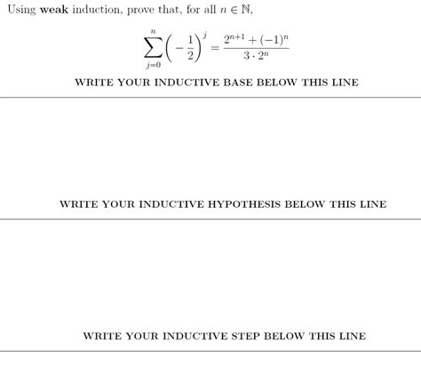 Solved Using Weak Induction Prove That For All N En 3 2