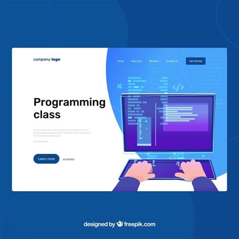 Coding Landing Page Images Free Download On Freepik