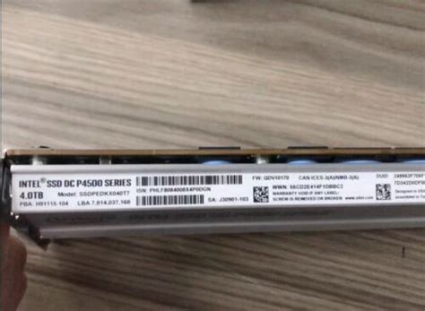 Intel Dc P4500 Series 4tb Ssd Pcie Nvme Ssdpedkx040t7 Solid State Drive Ebay