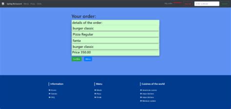 online food ordering system project in spring boot java mysql