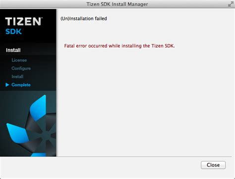 Error Installing Tizen Sdk On Mac Os X Stack Overflow