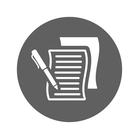 Premium Vector Editorial Notes Writer Icon
