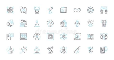 Microorganism Evolution Linear Icons Set Adaptation Mutation Selection Genetics Variation