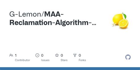 Github G Lemonmaa Reclamation Algorithm Tools