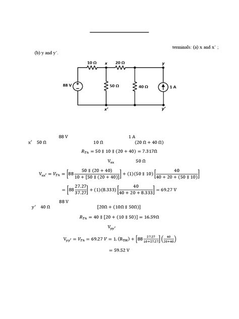 Tutorial Questions Solutions Pdf Analog Circuits Computer Engineering