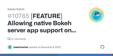 FEATURE Allowing Native Bokeh Server App Support On Visual Studio Code Issue Bokeh