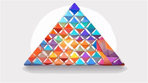 Mesh Grid Sticker Model With Triangle Mosaic Icon Premium Ai Generated Vector