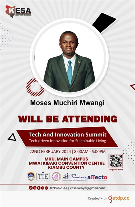 Moses Muchiri Mwangi On Linkedin I Invite You To Join Us On 22nd February 2024 At Mount Kenya